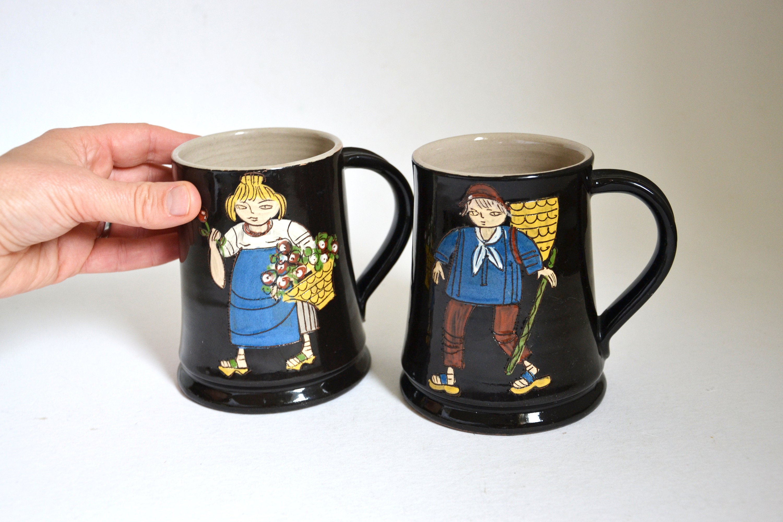 German beer jug vintage beer mug beer stone beer stein husband | Etsy