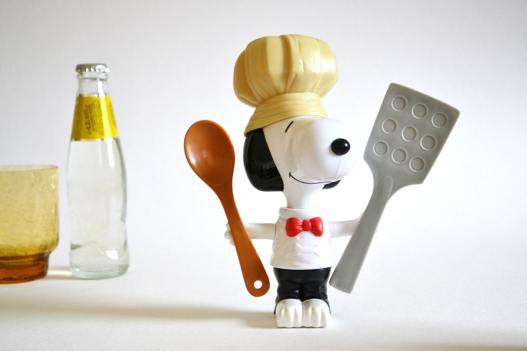 Snoopy Chef Figure Large Plastic / Gift Gimmick Kitchen Chef Hobby Chef ...