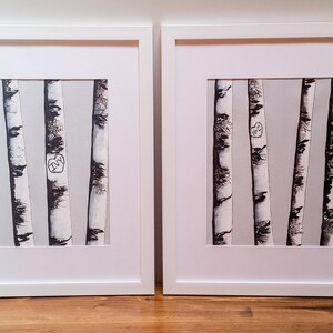 Custom Birch Tree Painting Personalized Gift Birch Tree Art - Etsy Canada