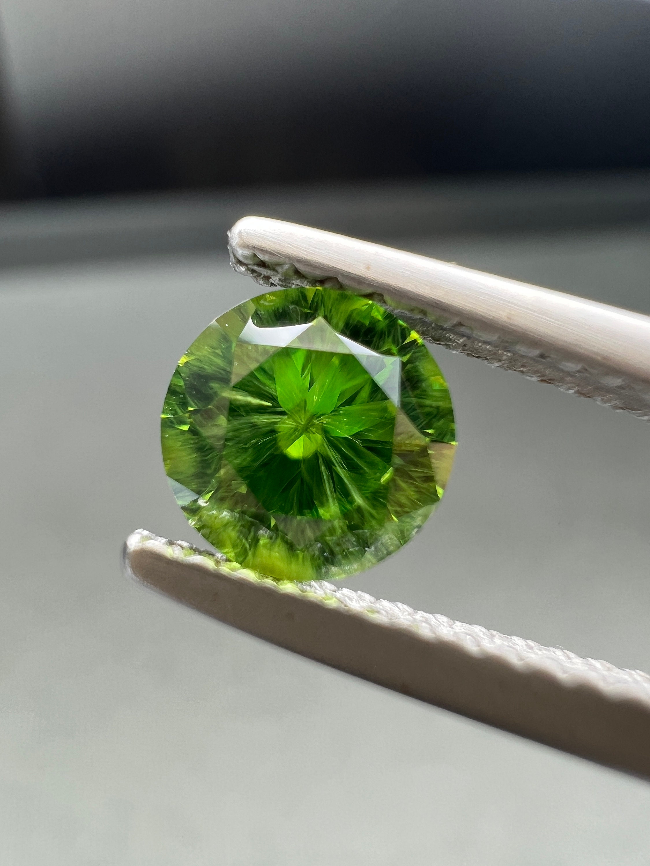 0.9 Ct Textbook Horsetail Inclusion Russian Demantoid Garnet Loose ...