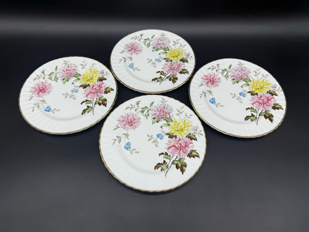 Paragon Autumn Glory Bread Butter Dessert Plates(set of 4) Bone China ...