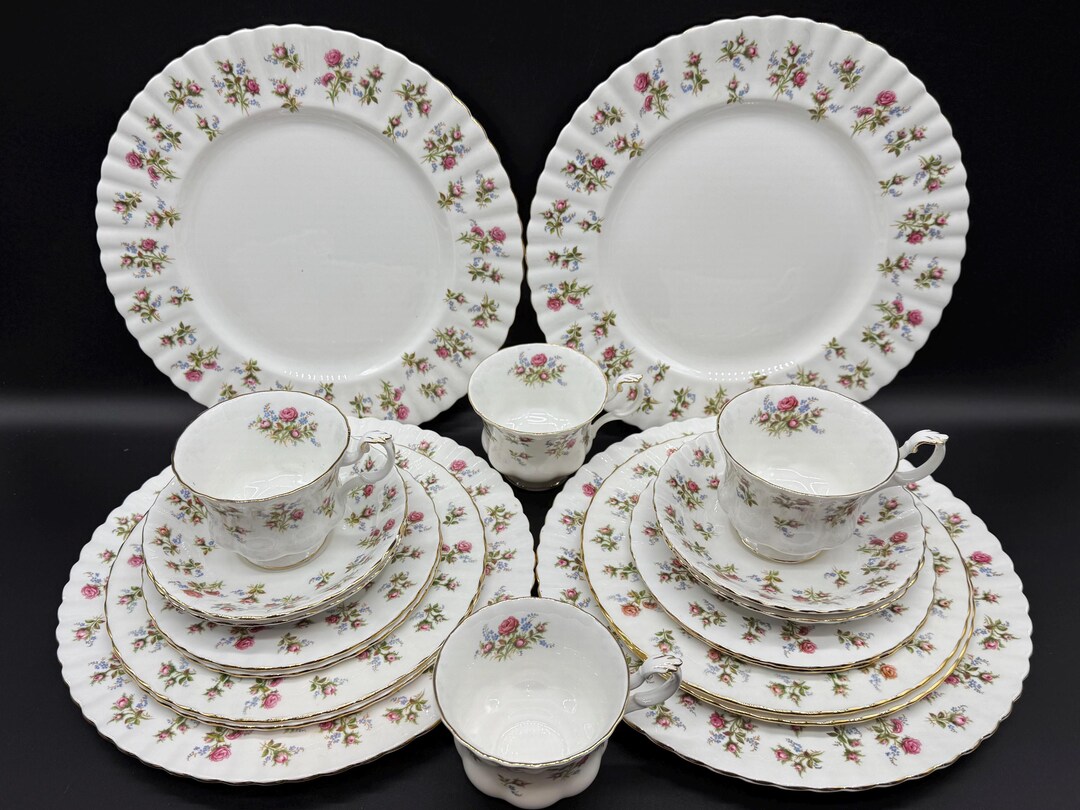 Royal Albert Winsome 5 Piece Place Setting X 4 Bone China England 20 ...