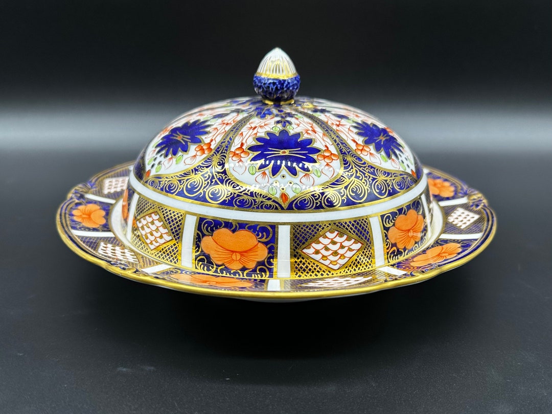 Royal Crown Derby Old Imari Covered Hot Muffin Dish Bone China England ...