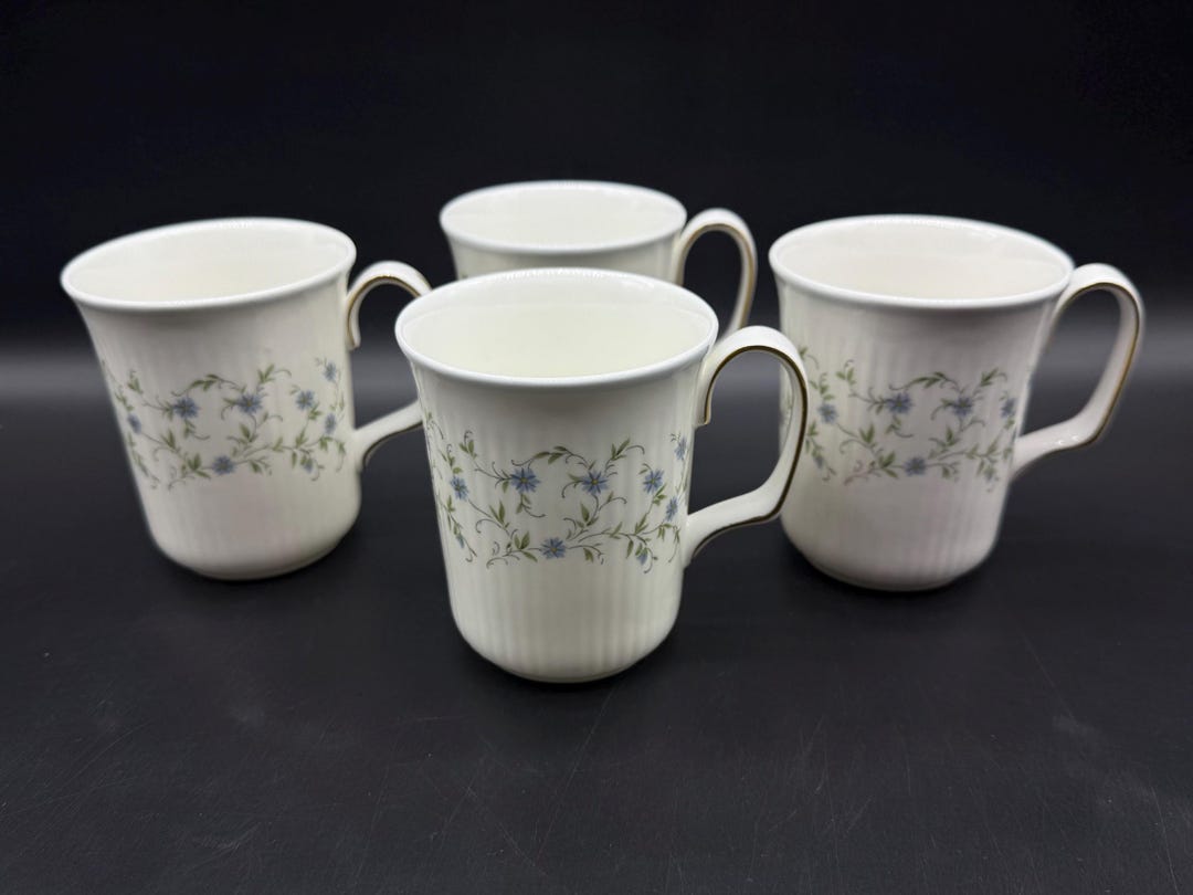 Royal Albert Caroline Tall Mugs Beakers (set of 4) Bone China England ...