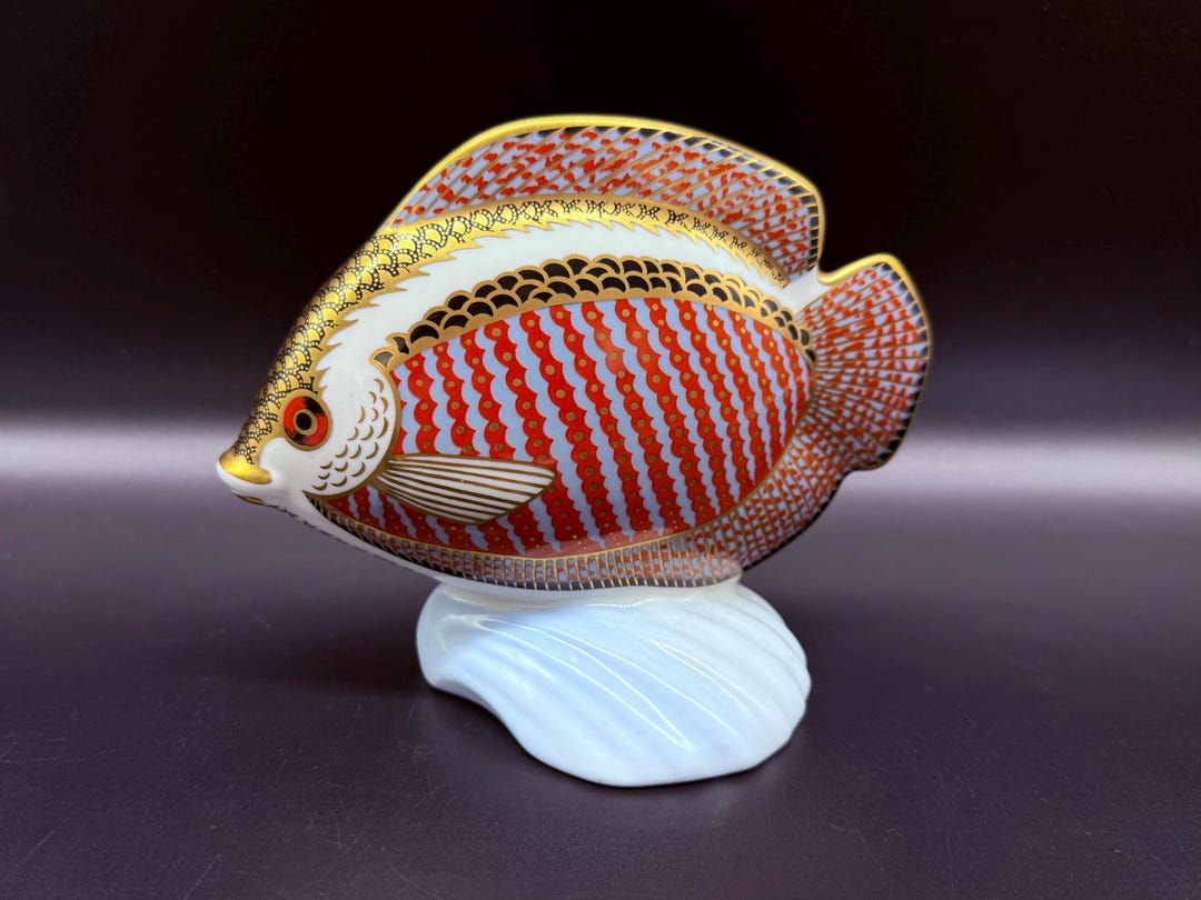 Royal Crown Derby Tropical Fish Gourami Paperweight Bone China England ...
