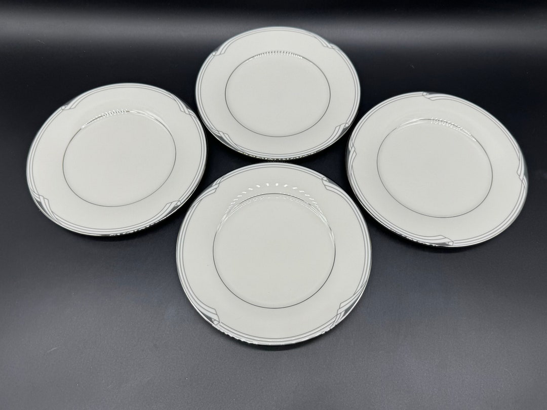 Noritake Sterling Cove Bread Butter Dessert Plates(set of 4) Fine China ...