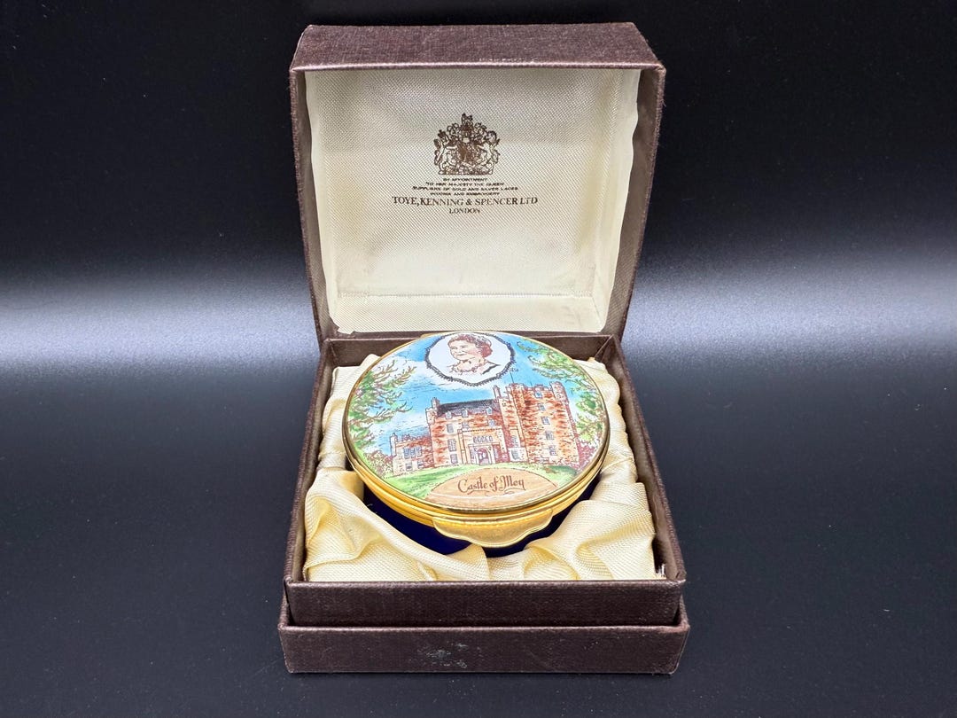 Toye Kenning Spencer Castle of Mey Queen Mother 80th Birthday Enamel ...