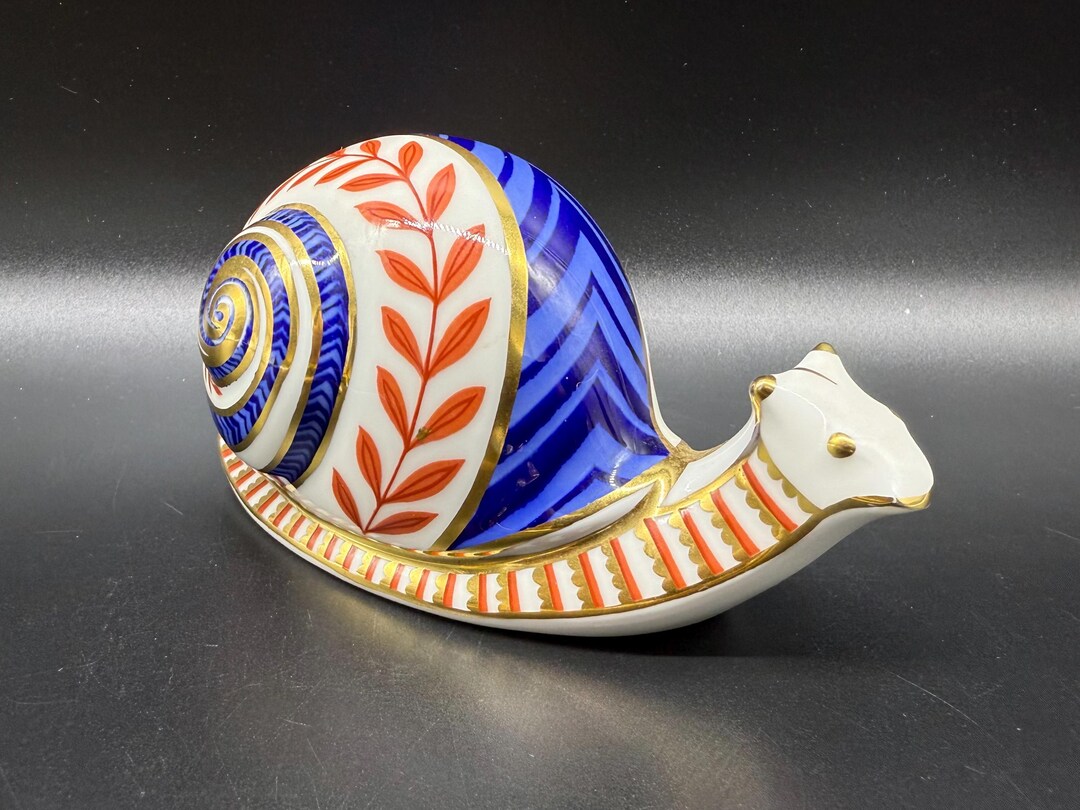 Royal Crown Derby Snail Paperweight Bone China England No Stopper - Etsy