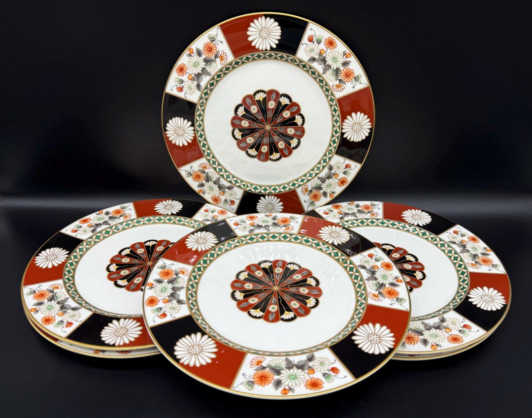 Mikasa Shogun A6851 Dinner Plates(set of 6) Bone China Japan - Etsy