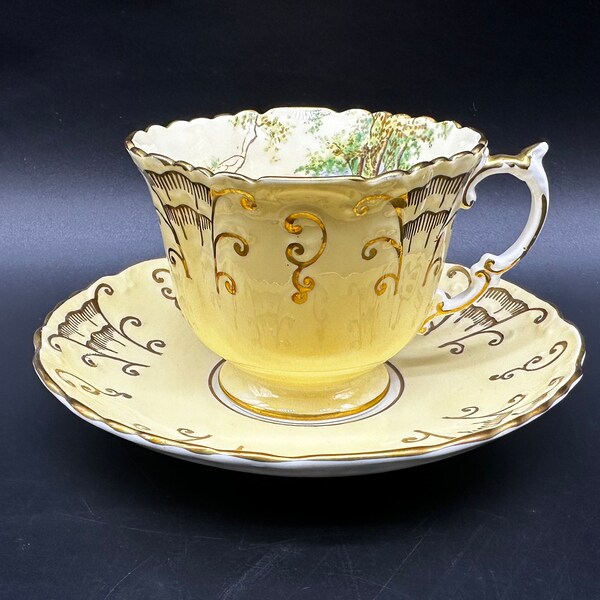 Yellow Tea Cup - Etsy