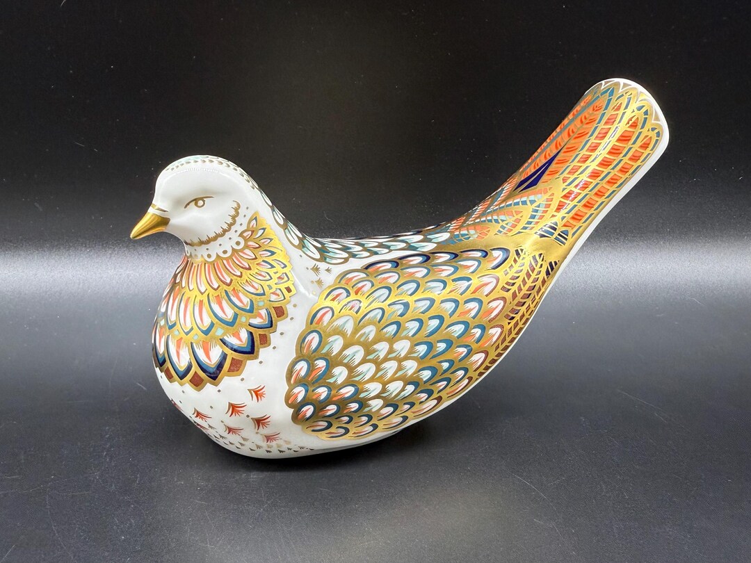 Royal Crown Derby Turtle Dove Paperweight Bone China England - Etsy