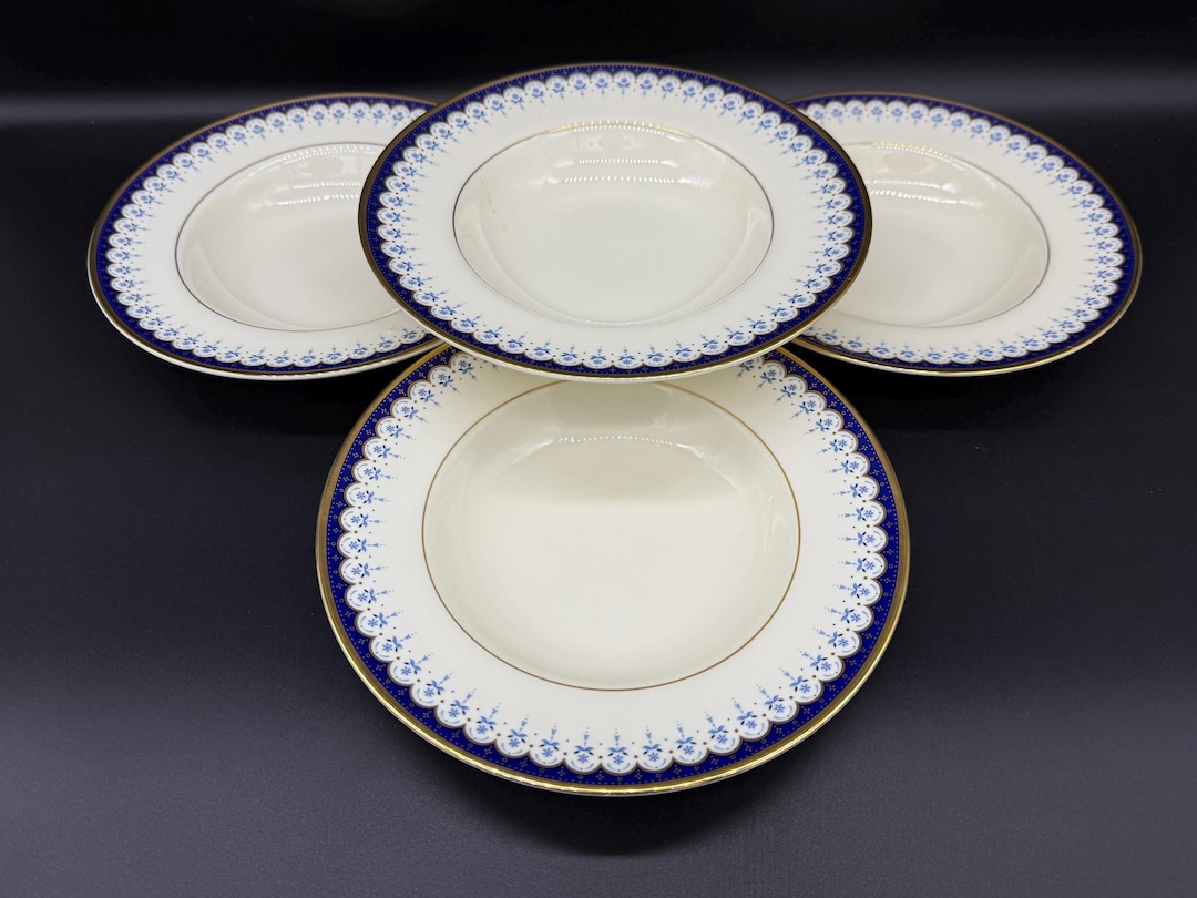 Minton Consort Rimmed Soup Bowls (set of 4) Bone China England - Etsy