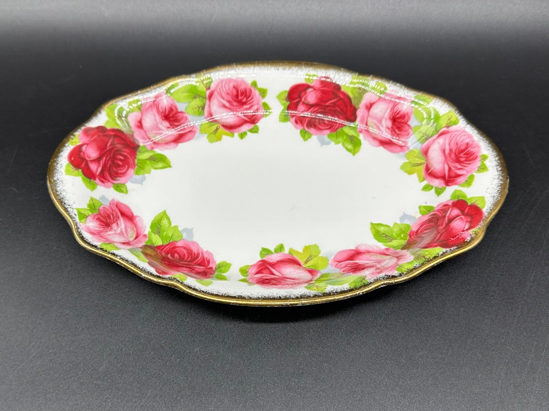 Royal Albert Old English Rose Oval Regal Tray Bone China England - Etsy