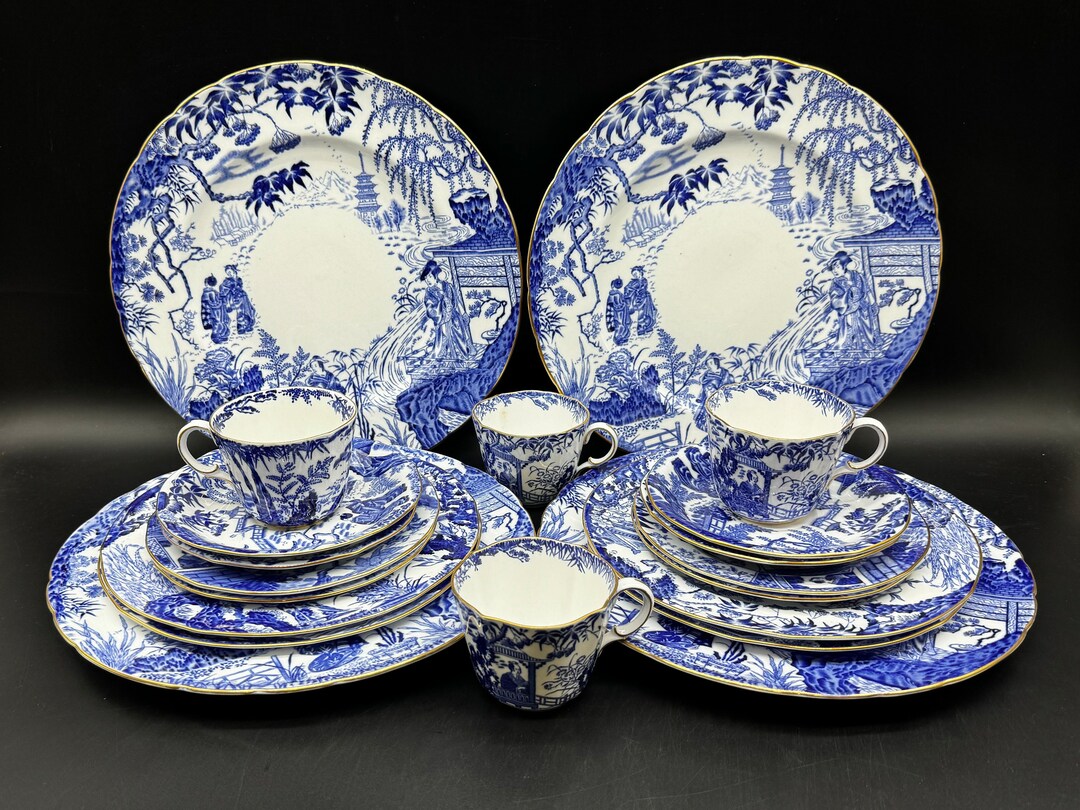 Royal Crown Derby Mikado 5 Piece Place Setting.x 4 Bone China England ...