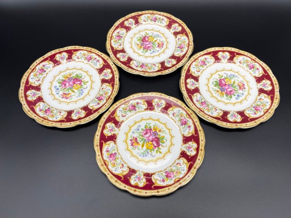 Royal Albert Lady Hamilton 5 Dessert Fruit Nappy x 6 Bone China England ...