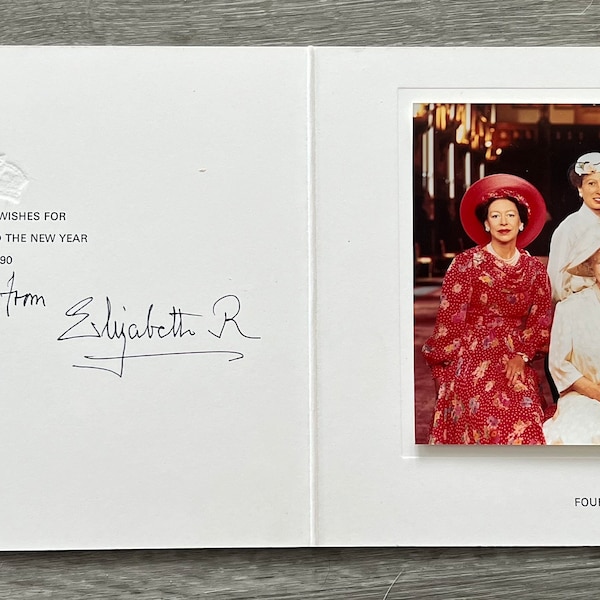 Queen Elizabeth Christmas Card - Etsy