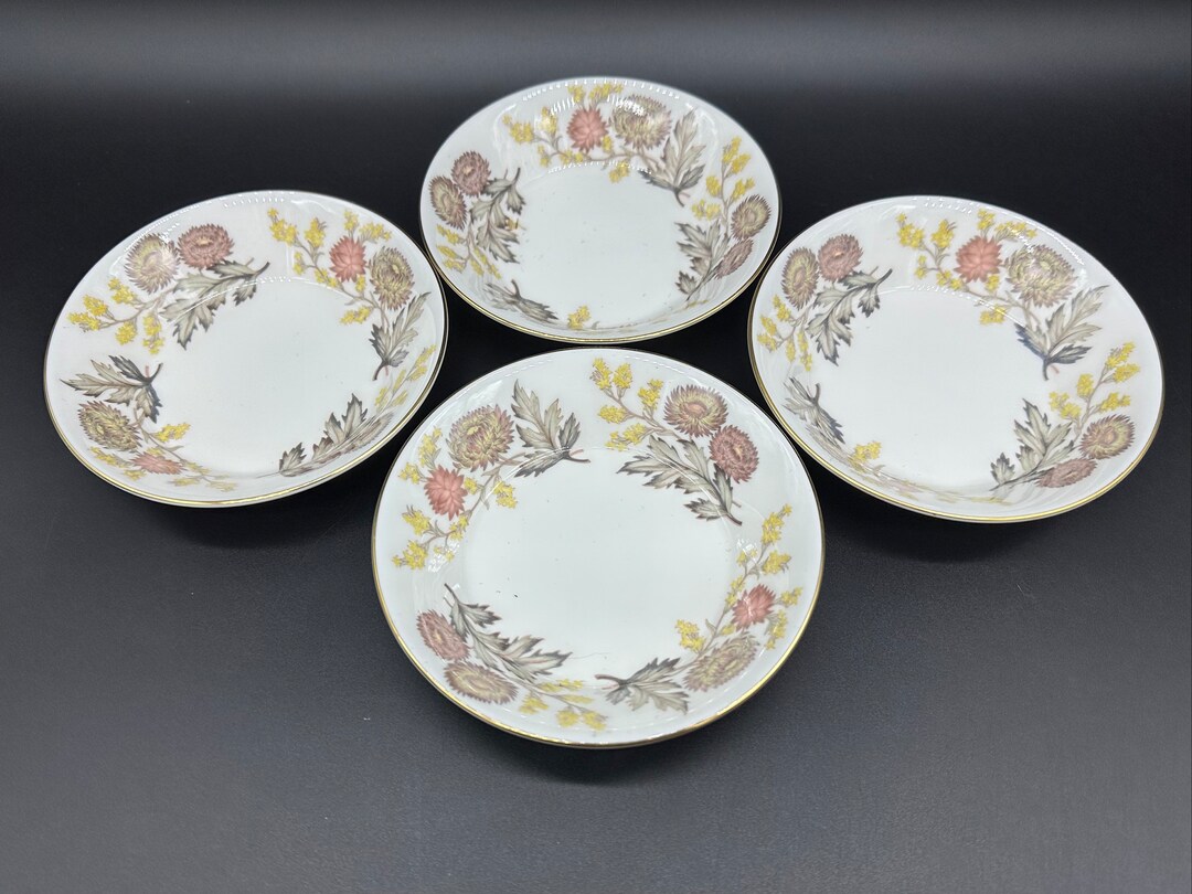 Wedgwood Lichfield Fruit Nappy Dessert Bowlsset of 4 Bone China England ...