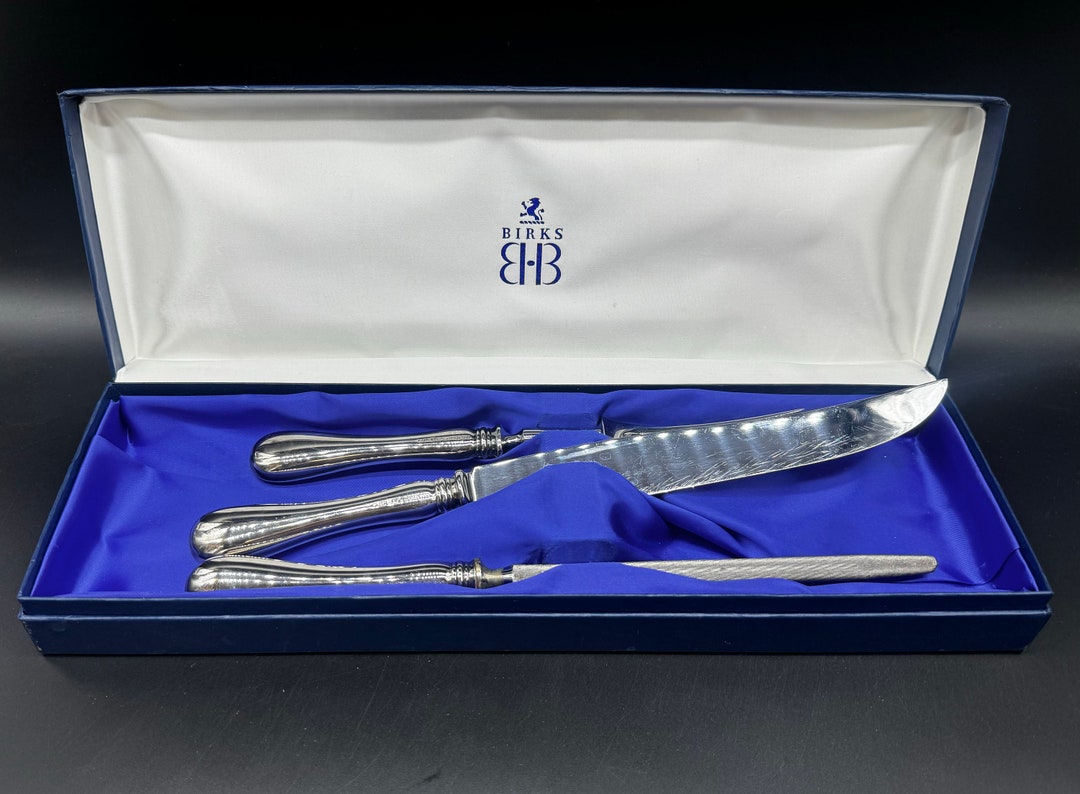 Birks Old English 3 Pieces Carving Set Silverplated With Box - Etsy