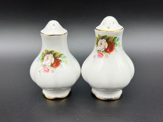 Royal Albert Celebration Salt Pepper Shakers Set Bone China England Etsy Ireland