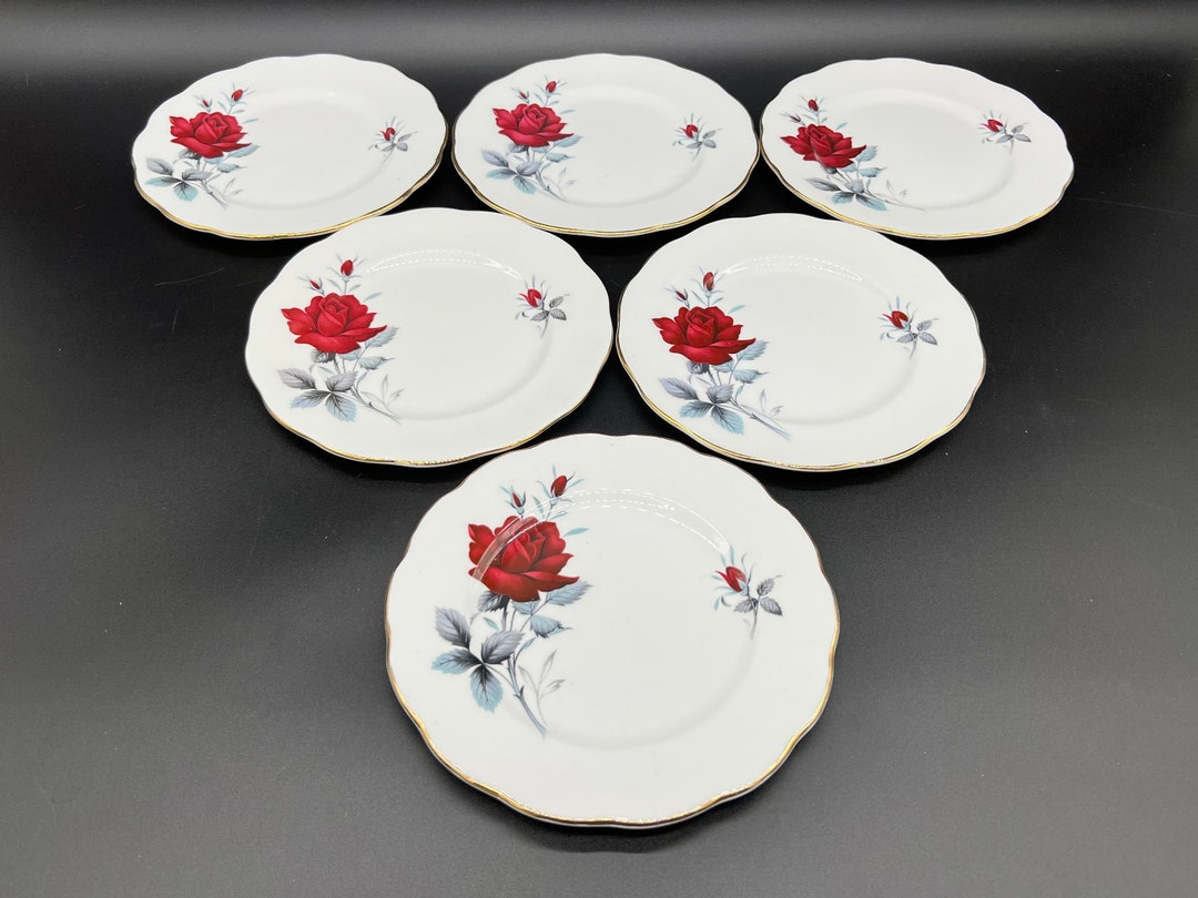Royal Albert Sweet Romance 6" Bread Butter Plates(set of 6) England ...