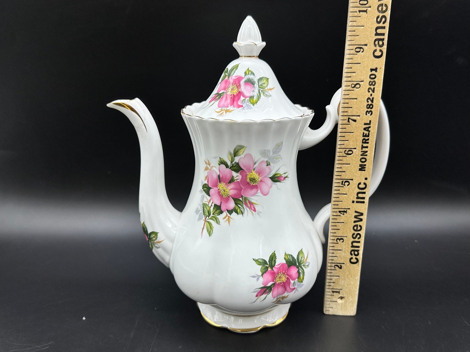 Royal Albert Prairie Rose Large Coffee Pot Bone China England - Etsy