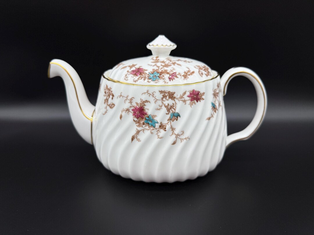 Minton Ancestral Teapot Bone China England - Etsy