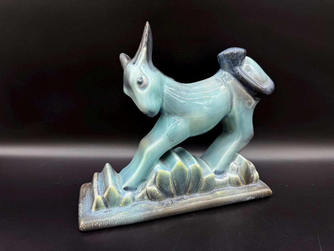 Beswick Blue Donkey Figurine England - Etsy