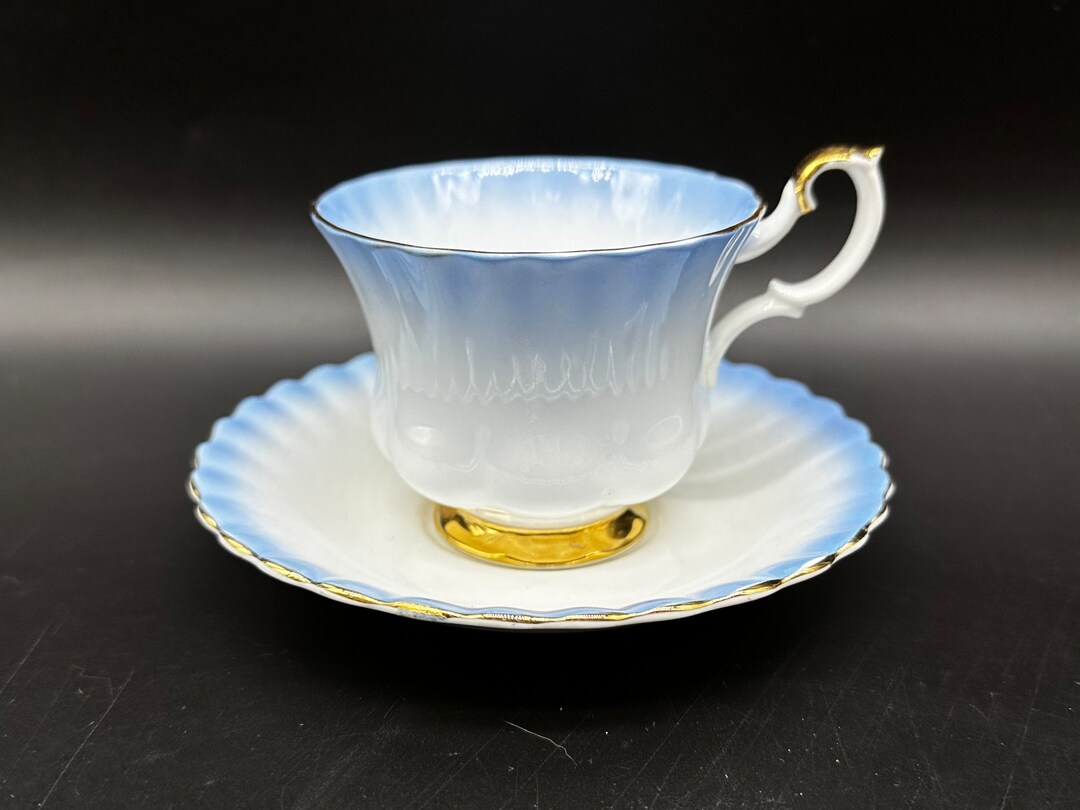 Royal Albert Rainbow Series Blue Tea Cup Set Bone China England - Etsy