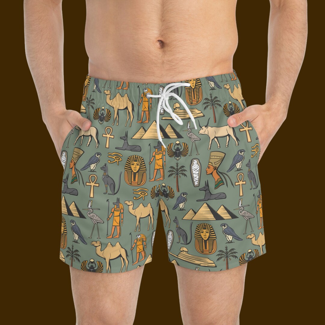 Swim Trunks, Ancient Egypt Swim Trunks, Men's Swimming Trunks in the ...