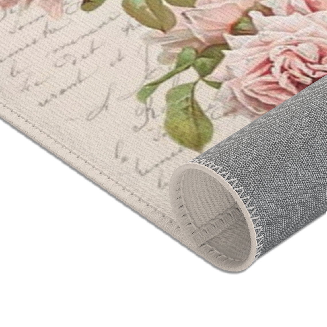 Area Rugs Shabby-chic Mat Shabby Chic Rug Bedside Mat With - Etsy