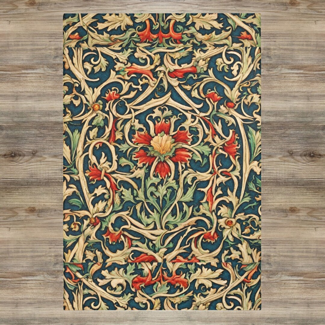 Area Rugs, Forest Rug, Nature Inspired Rug, Carpet With Fancy Floral ...