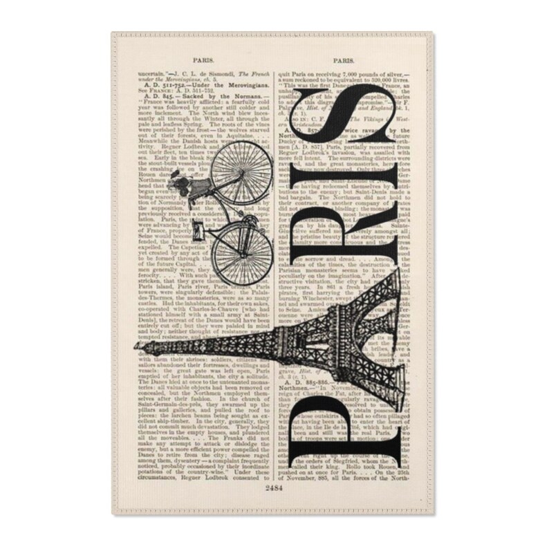 Area Rugs French Rug Paris Theme Rug Paris Theme Mat - Etsy Norway