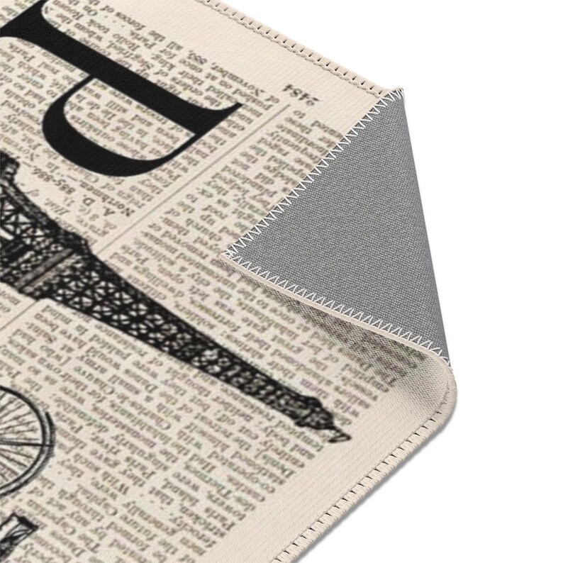 Area Rugs French rug Paris theme rug Paris theme mat | Etsy