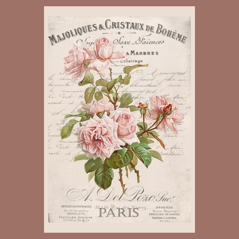 Area Rugs, Shabby-chic Mat, Shabby Chic Rug , Bedside Mat With Rose ...