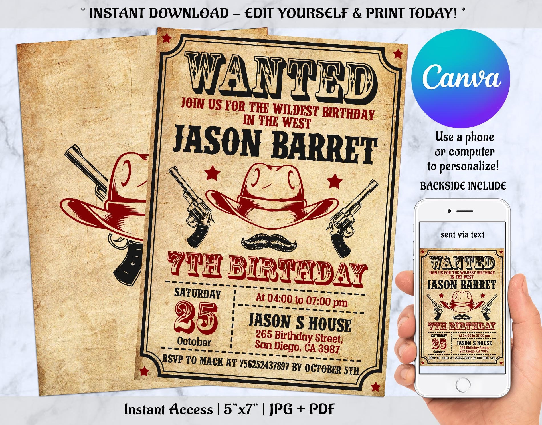 Wild West Poster Template