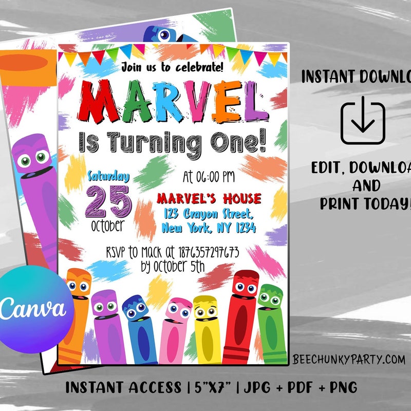 Color Crew Birthday - Etsy