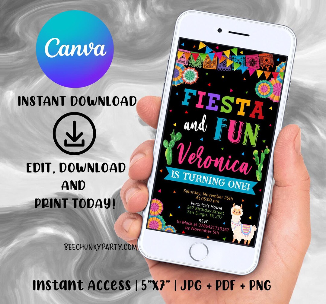 Fiesta Invitation, First Fiesta Invite, Fiesta Birthday Invitation ...