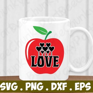 Teacher Valentine SVG Bundle, Teacher Life SVG, Love SVG, School Svg ...
