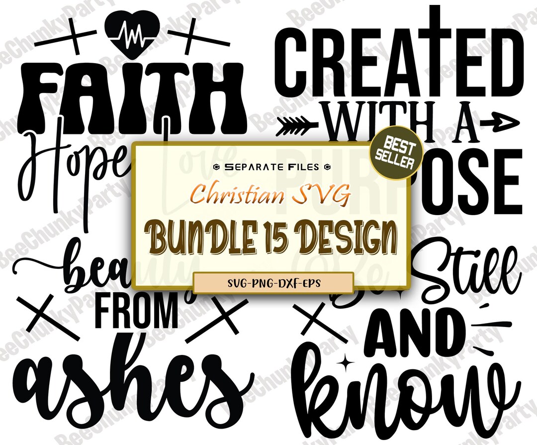 Christian Bundle SVG, Faith Bundle SVG, God Svg, Jesus Svg, Bible Verse ...