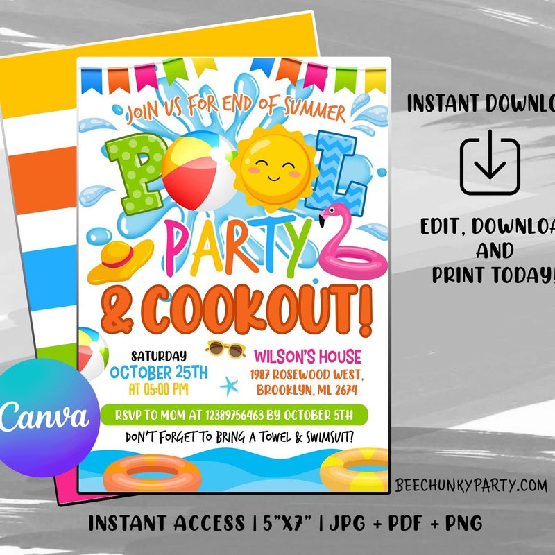 Cookout Invitation - Etsy