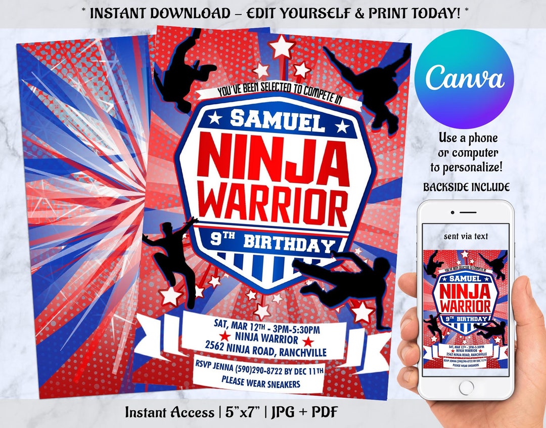 Editable Birthday Invitation, Birthday Party Invitation, Party ...