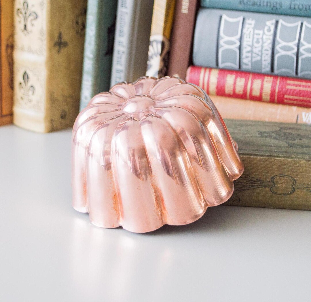 Copper Baking Mold Fluted Floral Wall Decor Food Photo Prop Tagus ...