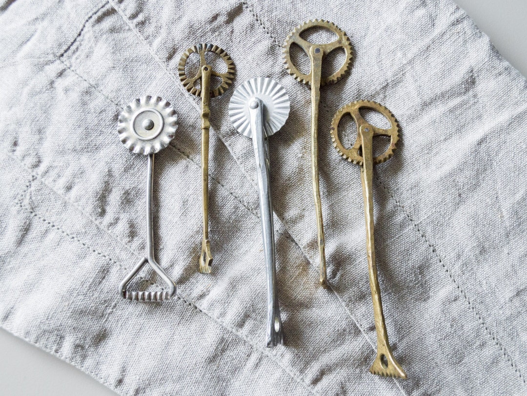 Pastry Cutter Pie Crimper Antique Brass Food Photo Prop - Etsy