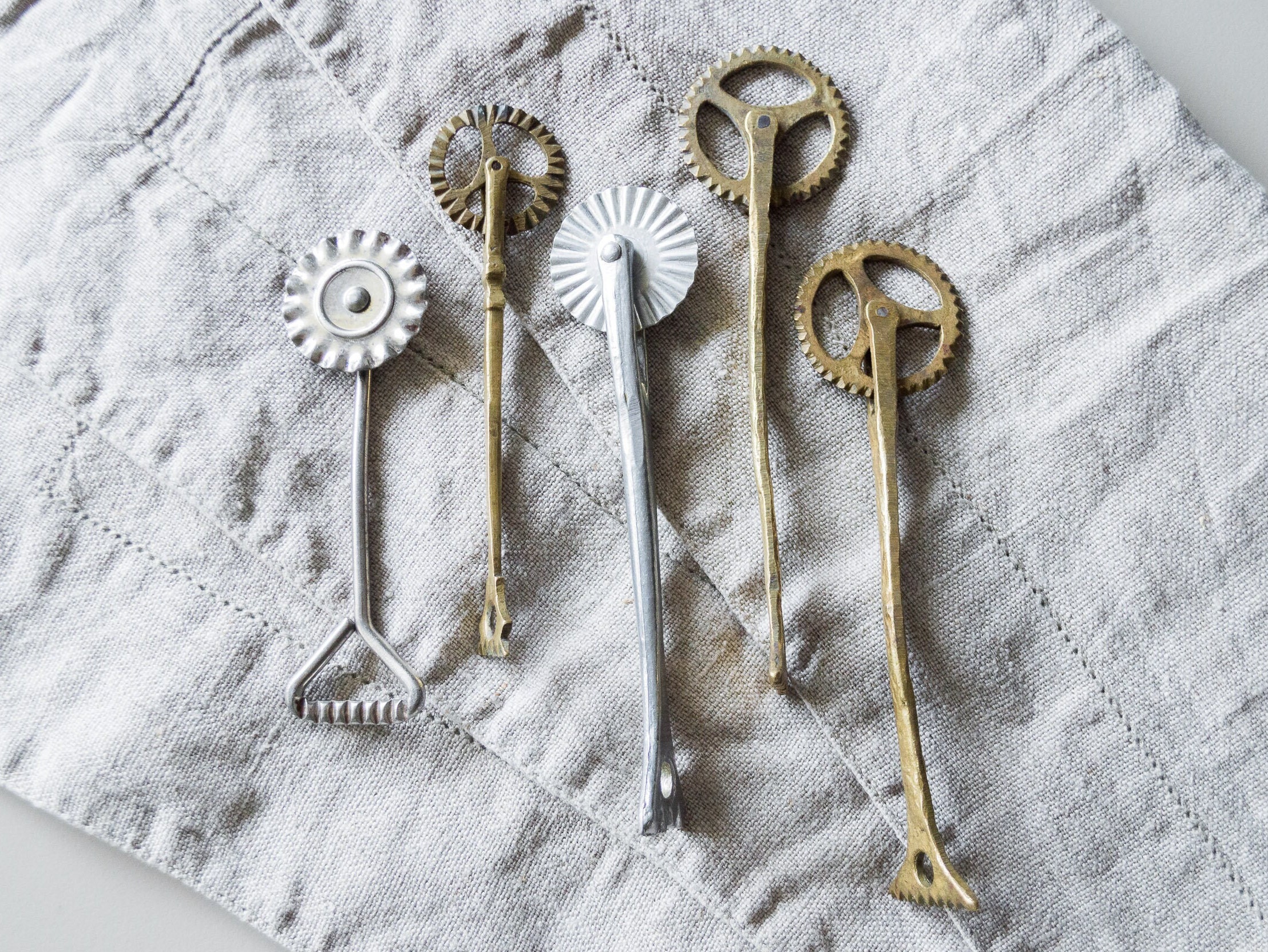 Pastry Cutter Pie Crimper Antique Brass Food Photo Prop - Etsy