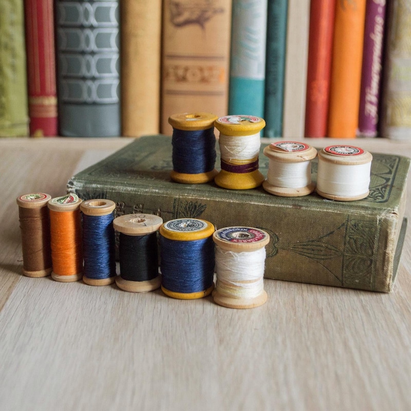 Wooden Spools Assorted - Etsy UK