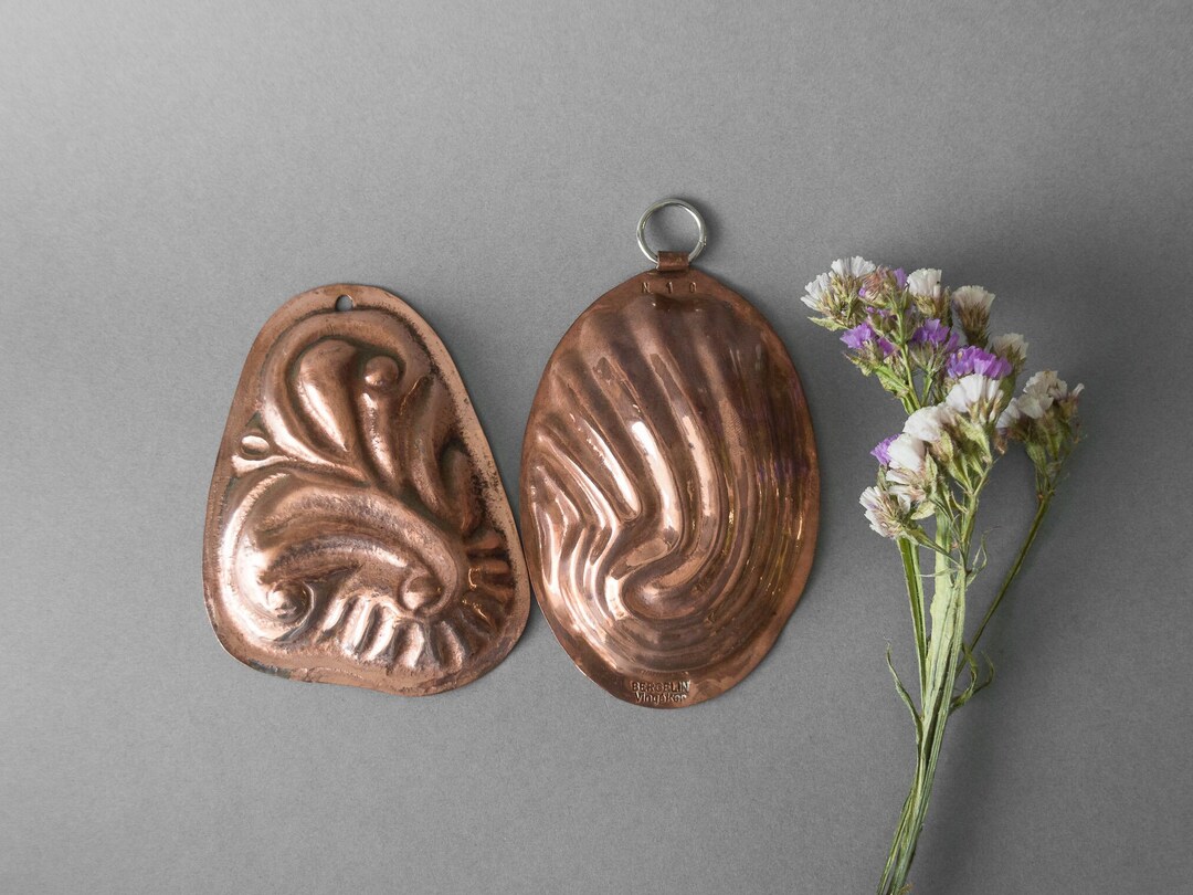 Small Copper Molds Twisted Pattern Shabby Chic Wall Decor - Etsy