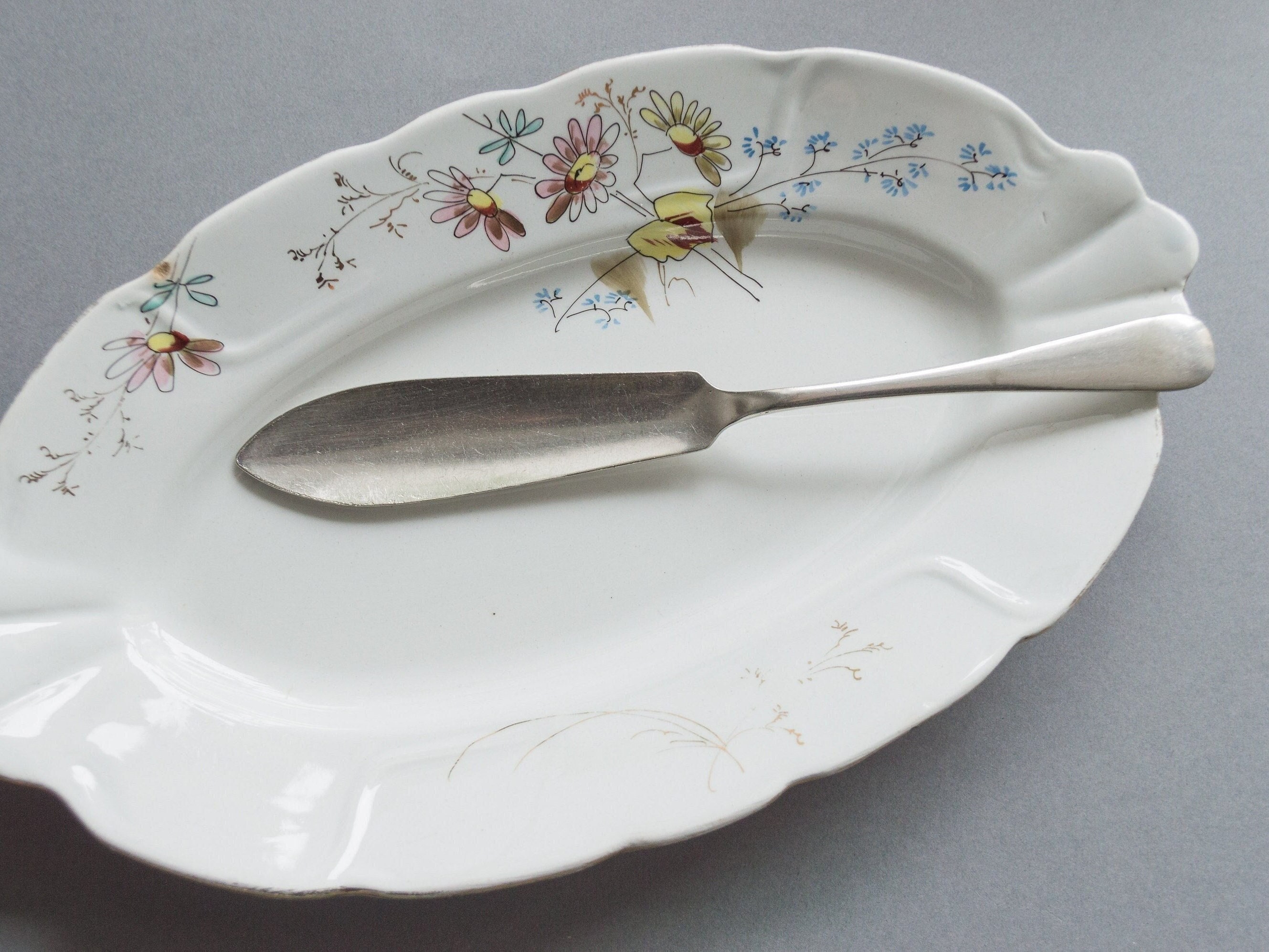 Shabby Jelly Knife Silver Plated Harrison Fisher & Co Cake - Etsy