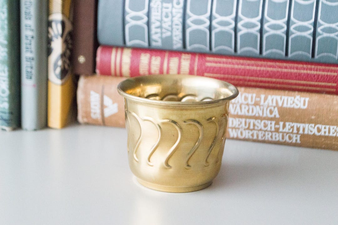 Small Brass Planter Plant Pot Windowsill Decor - Etsy
