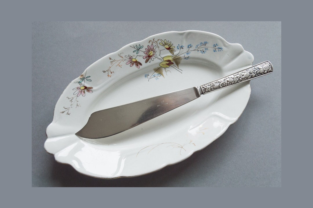 Cake Knife Silver Plate Prima NS Sweden Ornate Serving Wedding Cake ...