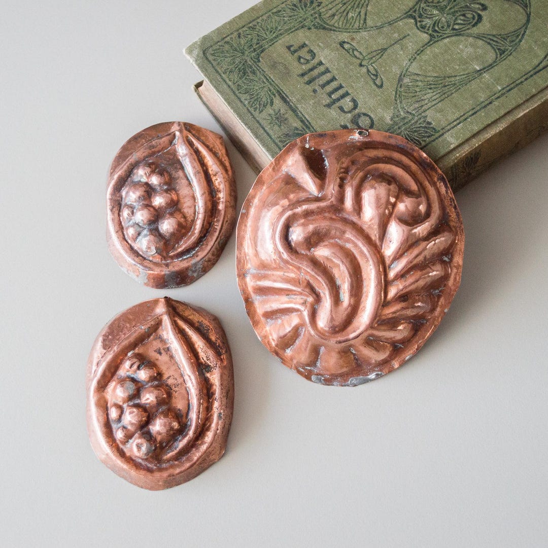 Antique Copper Mold Small Size Wall Decor Hammered Handmade ...